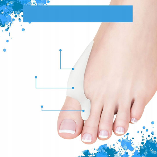 Set 4 Orthopedic Toe Separators Purava από Σιλικόνη για το Κότσι ...