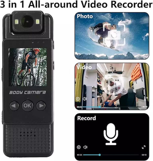 Andowl Q-SA5 F47 128GB Action Camera 4K Ultra HD με Οθόνη και Wi-Fi ...