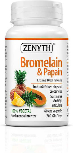 Zenyth Bromelain Papain 550mg 60 capace | Skroutz Romania