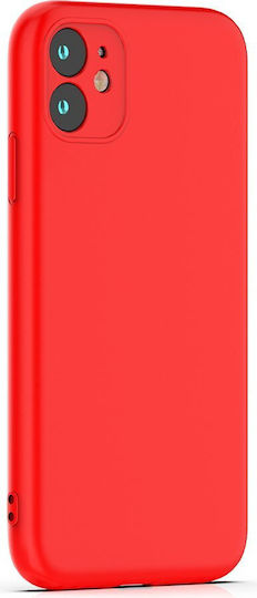 TelForceOne Silicon Umschlag Rückseite Silikon Rot (Samsung Galaxy A07 ...