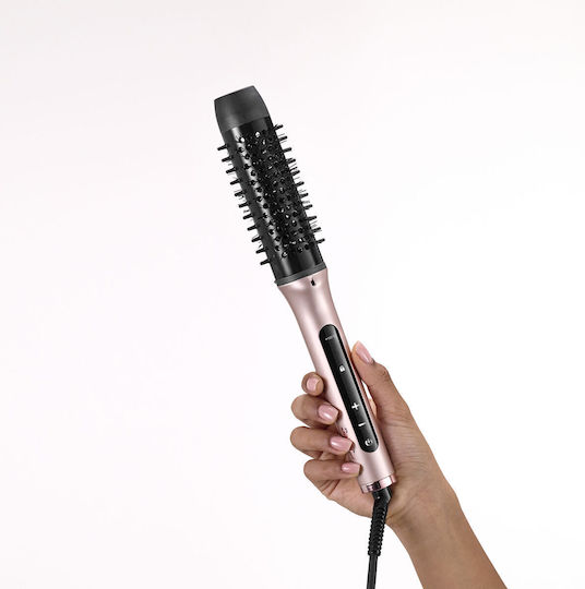 Babyliss Κεραμική Ηλεκτρική Βούρτσα με Αέρα για Μπούκλες 96W S7613055 ...