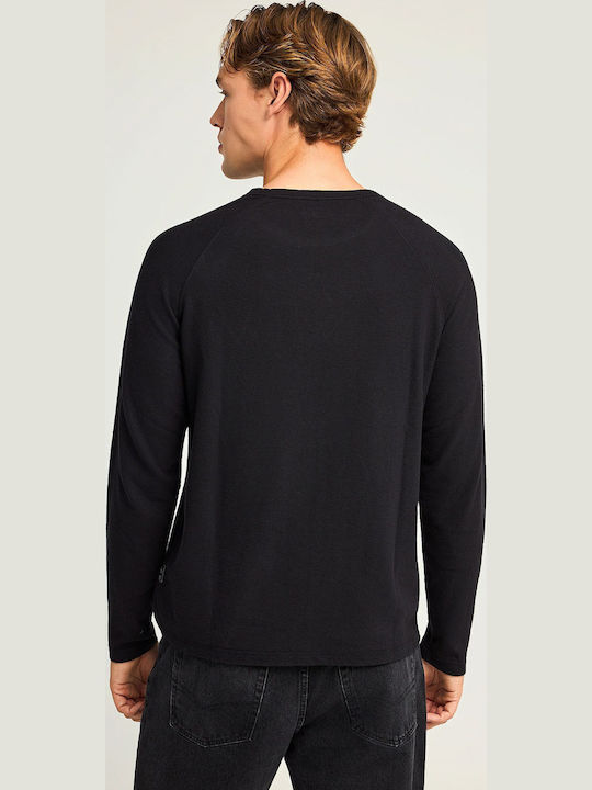 Funky Buddha Μπλούζα Μακρυμάνικη Μαύρη FBM012-017-07-BLACK | Skroutz.gr