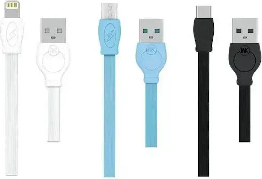 WK Regular USB 2.0 to micro USB Cable Μαύρο 3m WDC-023 1τμχ | Skroutz Cyprus