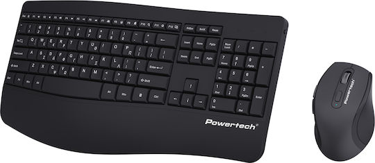 Powertech PT-1490 Fără fir Bluetooth Set tastatură și mouse pentru ...
