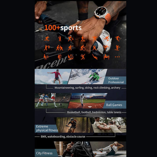 Microwear KC93 Smartwatch με Παλμογράφο (Πορτοκαλί) | Skroutz.gr