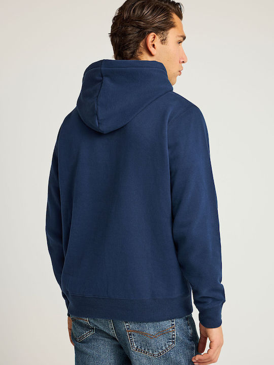 Funky Buddha Φούτερ με Κουκούλα Navy Μπλε FBM012-036-06-NAVY | Skroutz.gr