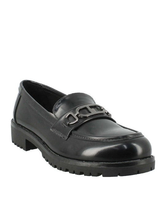Antrin Γυναικεία Loafers σε Μαύρο Χρώμα CORSICA-195 | Skroutz Cyprus