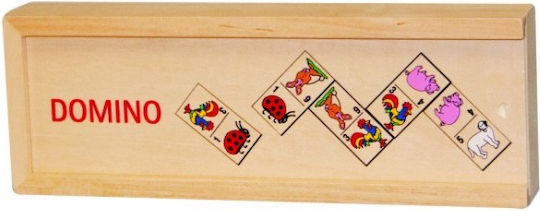 Επιτραπέζιο Παιχνίδι Animal Dominoes για 2-4 Παίκτες 3+ Ετών Goki ...