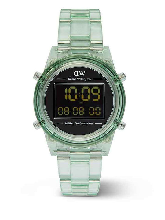 Daniel Wellington Ψηφιακό Ανδρικό Ρολόι 36mm Μπαταρίας σε Διάφανο Χρώμα ...