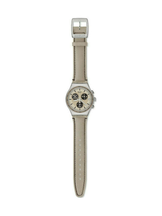 Swatch Wild Ride Beige Denim Strap | Skroutz.gr