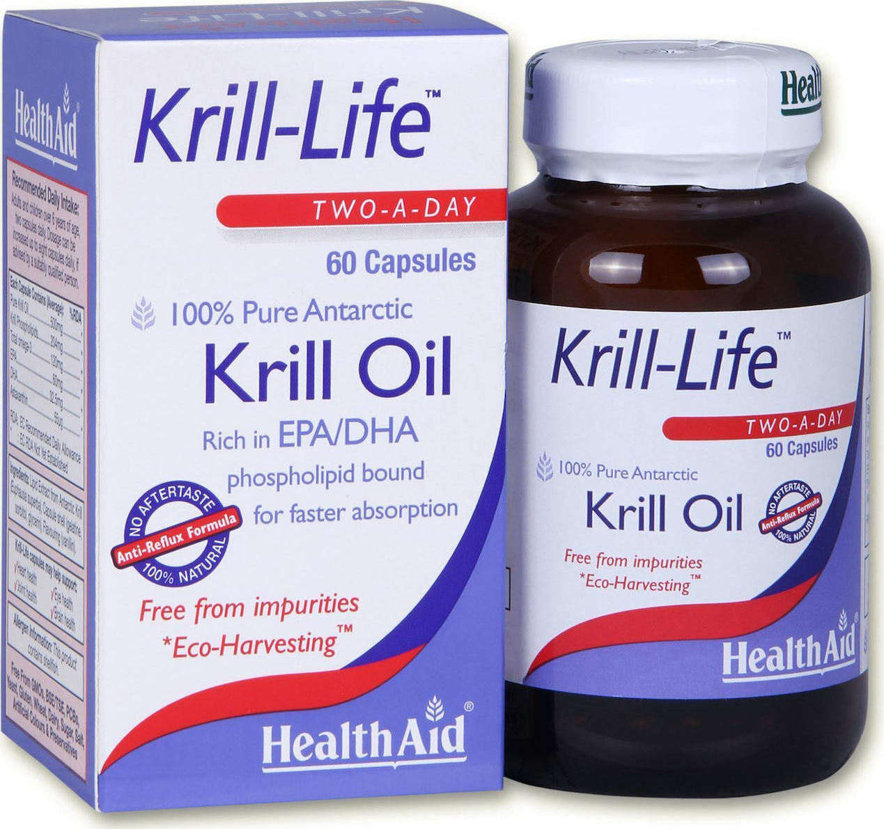 Health Aid Krill Life Two A Day Krill Oil Κατάλληλο για Παιδιά 60 ...