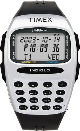 Timex 1440 Sports Calculator Black Rubber Strap T59451 | Skroutz.gr