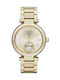 Michael Kors Skylar Ρολόι Χρονογράφος με Μεταλλικό Μπρασελέ σε Χρυσό ...