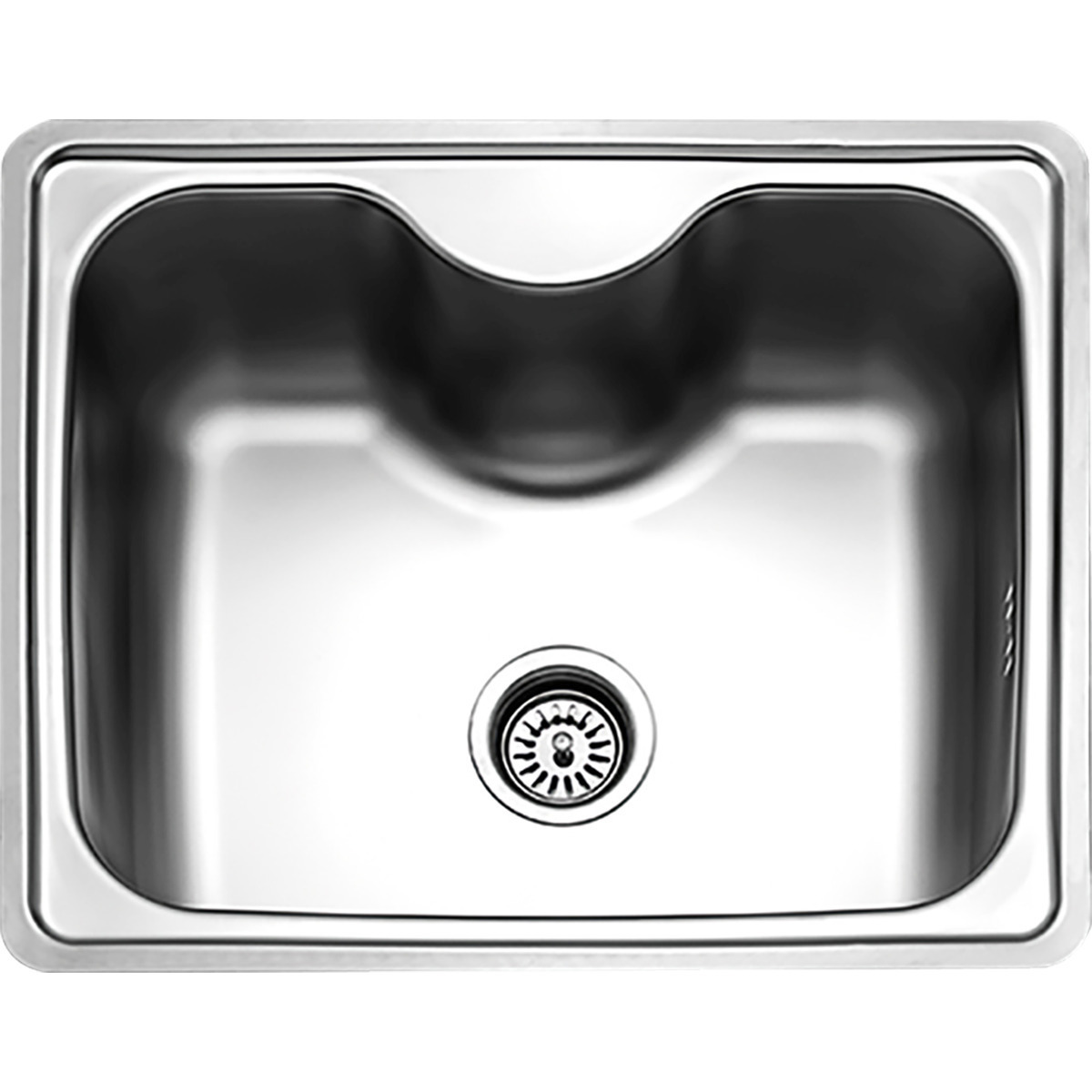 Fortinox Arena 22060 Drop-In Kitchen Inox Satin Sink L60xW50cm Silver ...