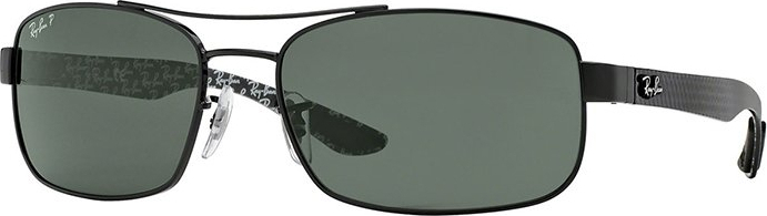 Ray Ban Tech Carbon Fibre Ανδρικά Γυαλιά Ηλίου με Μαύρο Μεταλλικό ...