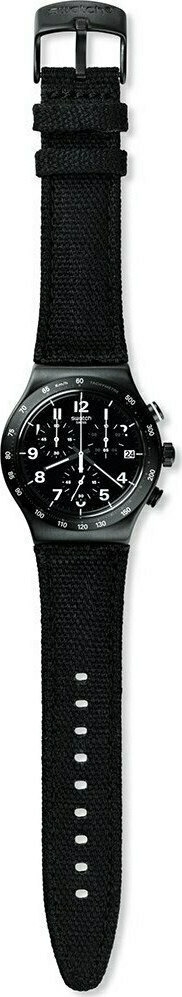 Swatch Men's Irony Chrono Destination Nyc Black Fabric Strap YVB402 ...