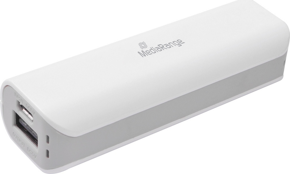 MediaRange MR745 Power Bank 2600mAh με Θύρα USB-A Λευκό | Skroutz.gr