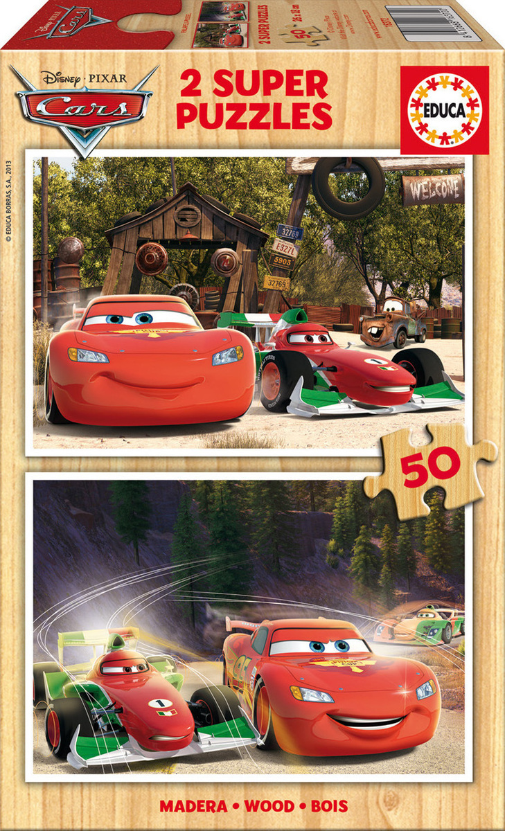 Ξύλινο Παιδικό Puzzle Disney: Cars 2 100pcs για 4+ Ετών 16372 Educa ...