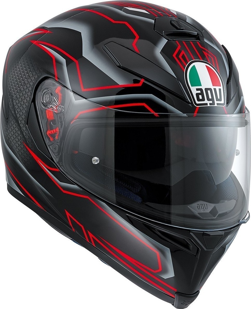 AGV K-5 S Multi - Deep Black/White/Red | Skroutz.gr