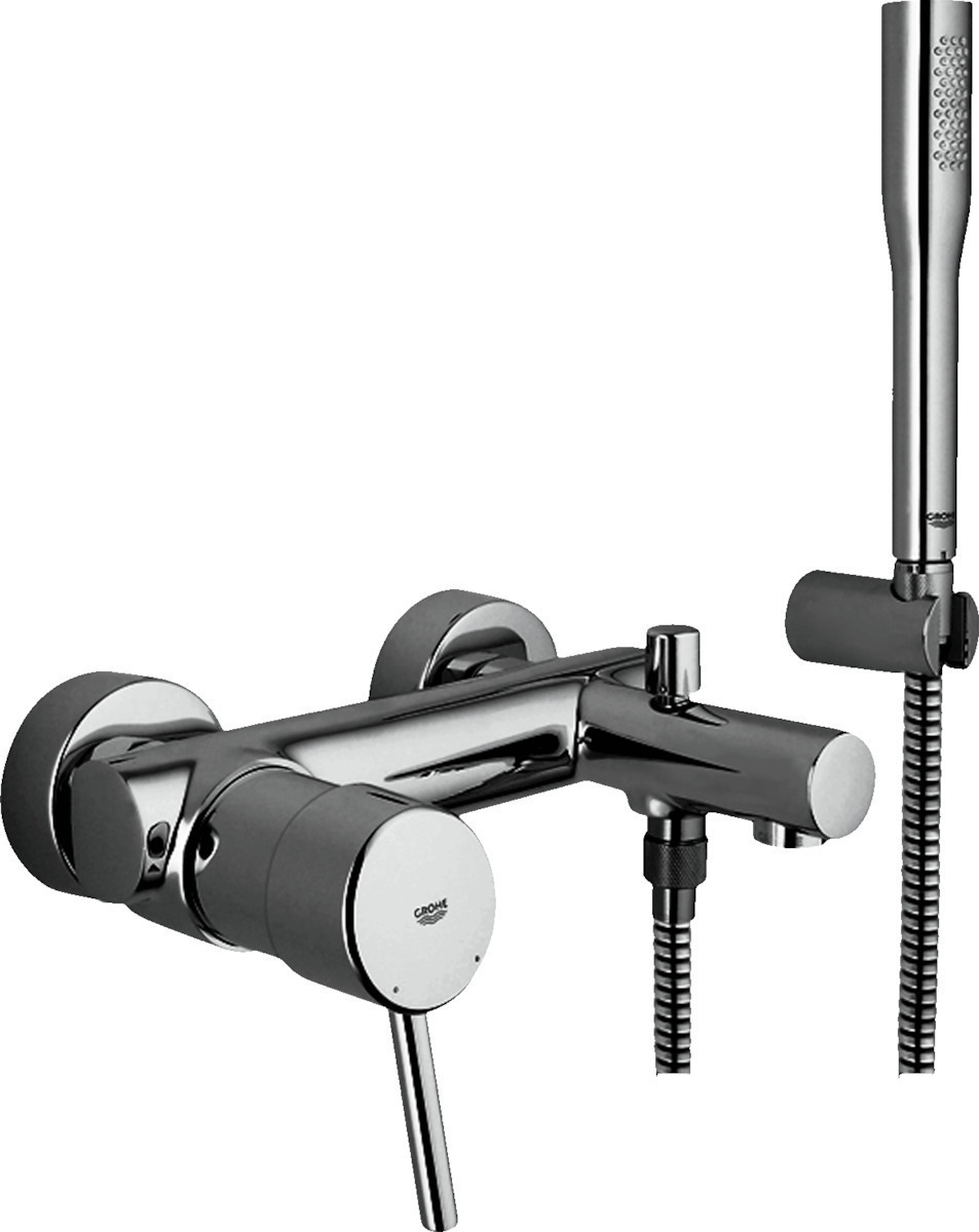 Grohe Concetto New 32212001 Αναμεικτική Μπαταρία Μπανιέρας Πλήρες Σετ ...