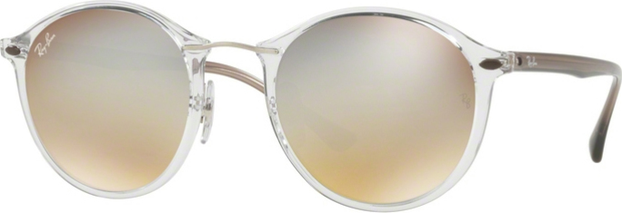 Ray Ban Light-Ray Round Unisex Γυαλιά Ηλίου σε Διάφανο χρώμα RB4242 ...