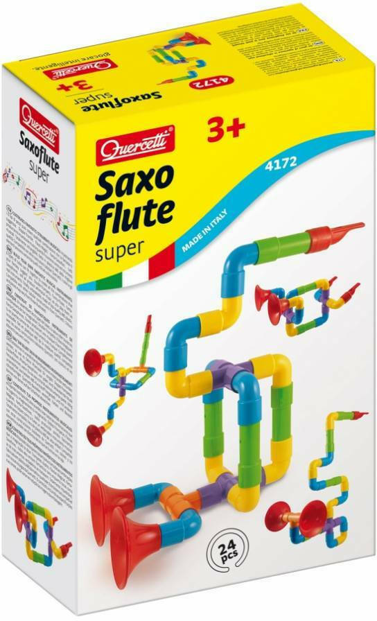 Quercetti Παιχνίδι Κατασκευών Πλαστικό Saxoflute Super για Παιδιά 3 ...