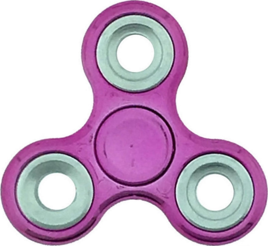 Fidget Spinner Metallic Three Leaves 3 minutes Ροζ | Skroutz.gr