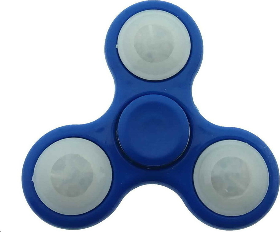 Fidget Spinner LED Plastic Three Leaves 3 minutes Blue | Skroutz.gr