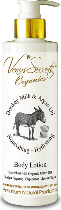 Venus Secrets Donkey Milk Body Lotion Organic Olive & Argan Oil 250ml ...