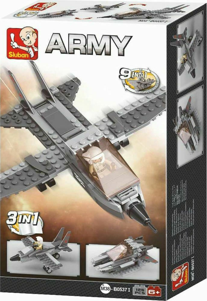 Sluban Army Fighter Jet 3 in 1 125 τμχ | Skroutz.gr