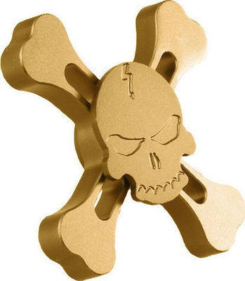 Fidget Spinner Metallic Skull Four Leaves 2 minutes | Skroutz.gr
