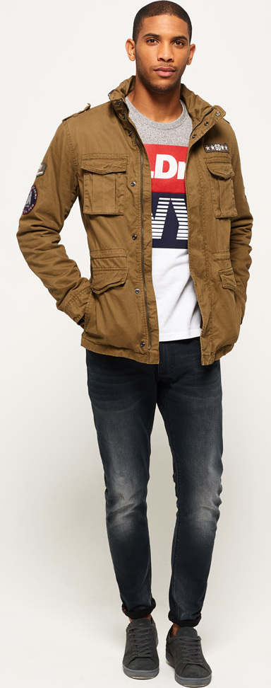 Superdry Rookie Ανδρικό Μπουφάν Burnished Olive M50018TP-ZKB | Skroutz.gr