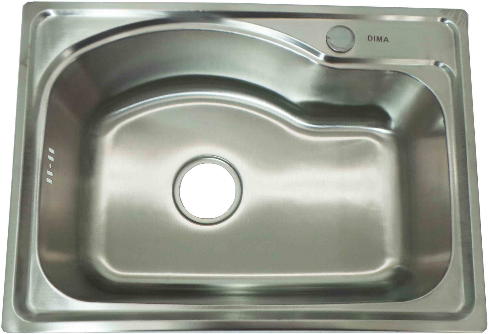 Gloria Dima 18-5842 Drop-In Spüle Inox Satiniert B58xT42cm Silber ...