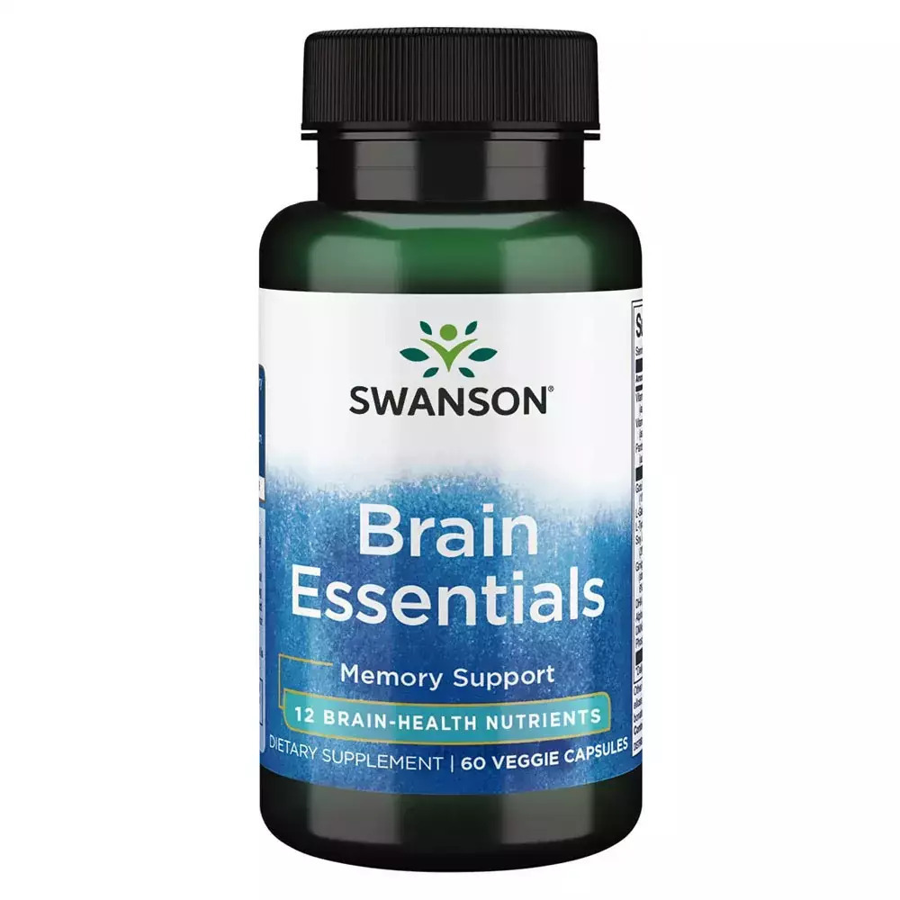 Swanson Brain Essentials Συμπλήρωμα για την Μνήμη 60 φυτικές κάψουλες | Skroutz.gr