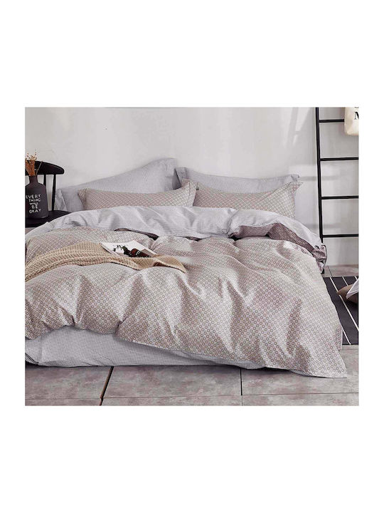 Rythmos Σετ Παπλωματοθήκη Υπέρδιπλη με 2 Μαξιλαροθήκες 220x250 Savoy ...