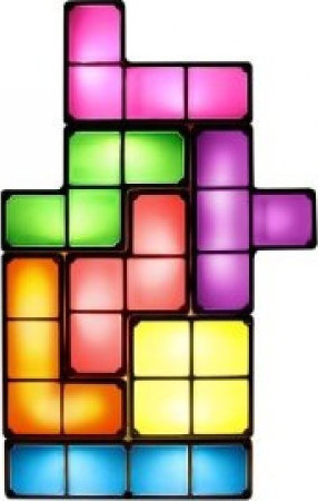 Tetris Light Tacbit Επιτραπέζιο Διακοσμητικό Φωτιστικό με Φωτισμό RGB ...