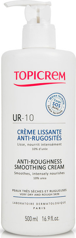 Topicrem UR-10 Anti-Roughness Smoothing Cream 500ml | Skroutz.gr