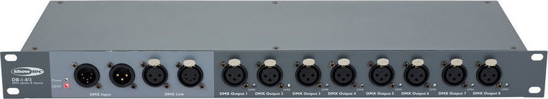 Showtec DB-1-8 DMX Splitter για Κονσόλα Φωτισμού / 2 Εισόδους XLR με ...
