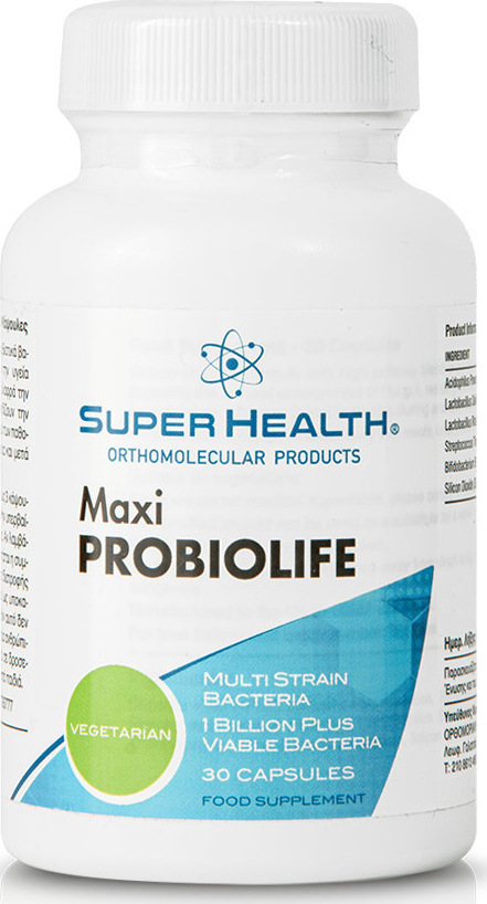 Super Health Probiolife Maxi Προβιοτικά 30 κάψουλες | Skroutz.gr