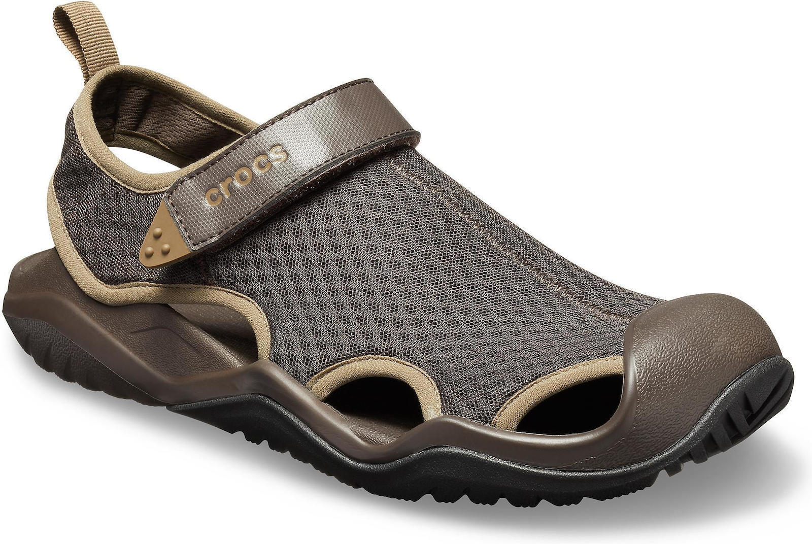 Crocs Swiftwater Mesh Deck Ανδρικά Παπούτσια Θαλάσσης Espresso 205289 ...