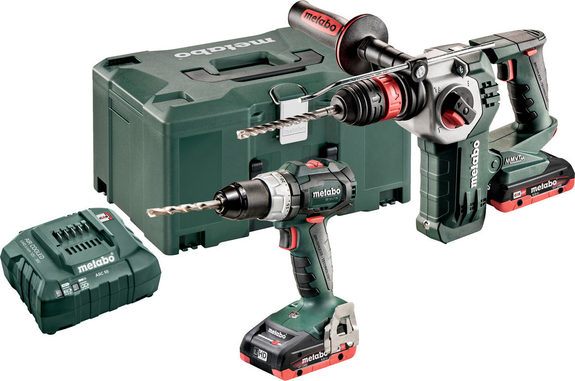 Metabo Combo Set 2.3.7 BL LIHD Κρουστικό Δραπανοκατσάβιδο & Πιστολέτο ...