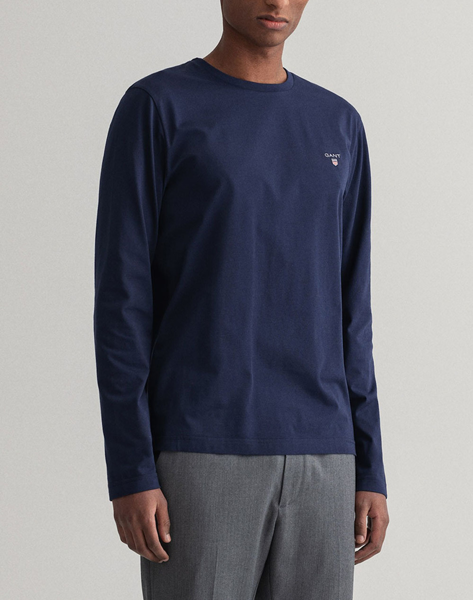 Gant Ανδρική Μπλούζα Μακρυμάνικη Navy Μπλε 234502-433 | Skroutz.gr