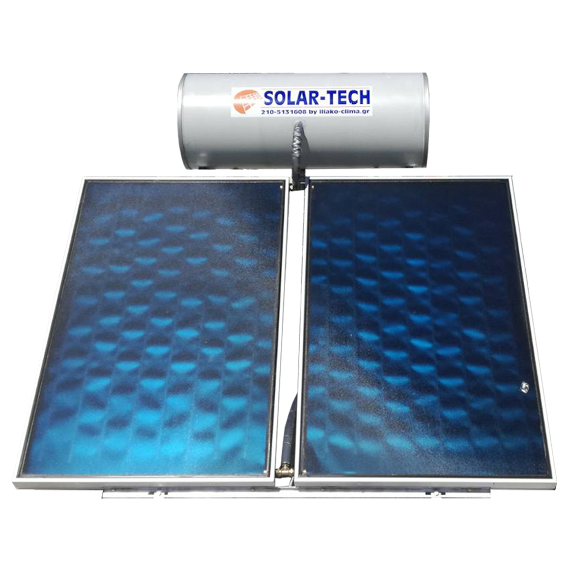 Solar-Tech Ηλιακός Θερμοσίφωνας 160 λίτρων Glass Τριπλής Ενέργειας με ...