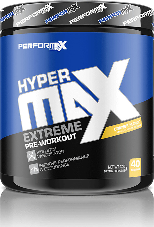 Performax Labs Hypermax Extreme Pre Workout 340gr Orange Mango - Skroutz.gr