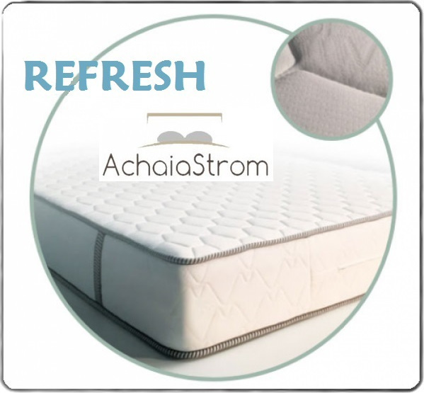 Achaia Strom Refresh King Size Ορθοπεδικό Στρώμα χωρίς Ελατήρια 200x200x24cm με Aloe Vera ...
