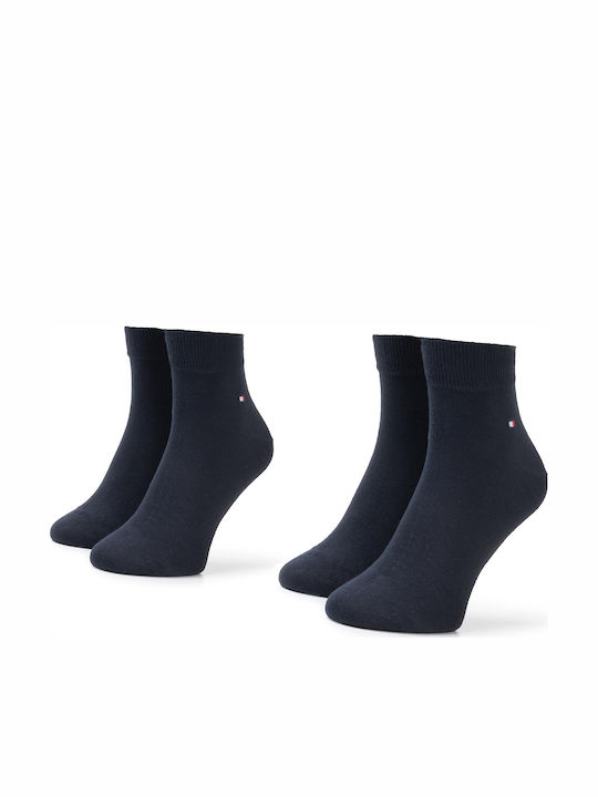 Tommy Hilfiger Ανδρικές Μονόχρωμες Κάλτσες Μπλε 2Pack 342025001-322 ...