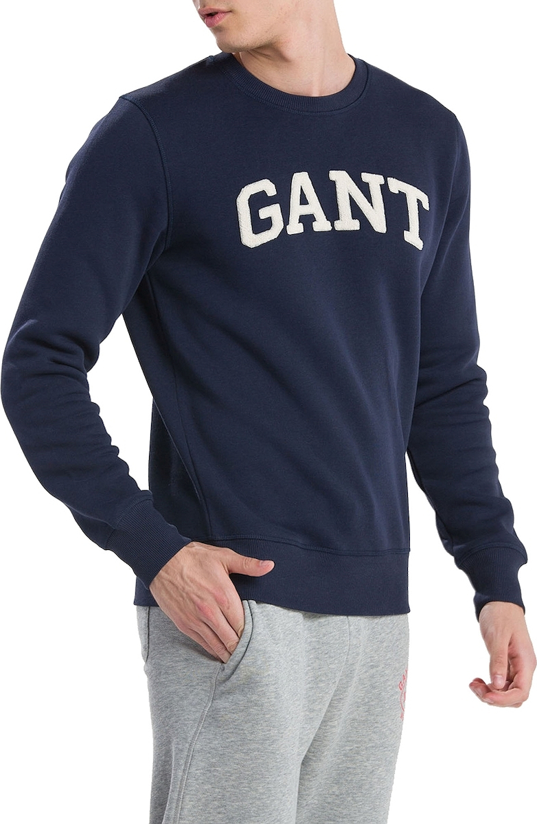Gant Ανδρικό Φούτερ Μπλε 2046040-433 | Skroutz.gr