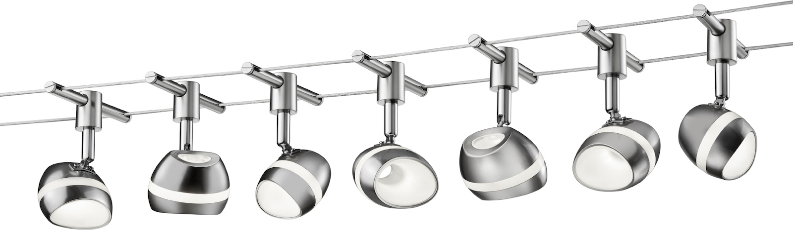 Trio Lighting Shark Σποτ με 7 Φώτα, Ενσωματωμένο LED και Θερμό Φως σε ...