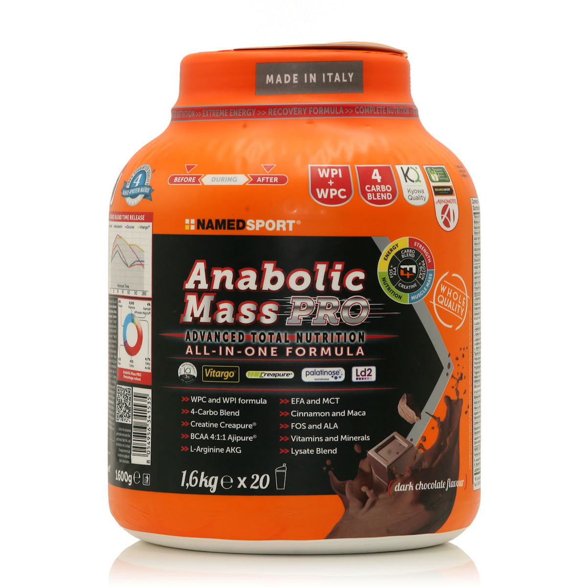 NamedSport Anabolic Mass Pro 1600gr Dark Chocolate | Skroutz.gr