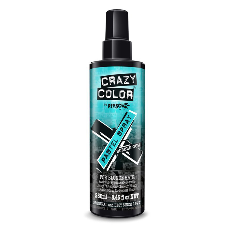 Crazy Color Pastel Spray Vopsea Temporară de Păr Spray Bubblegum 250ml ...